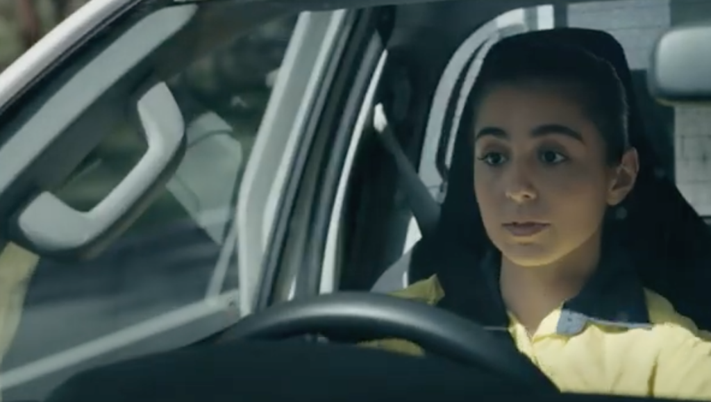 Megan Shapcott cuts through traffic - BrisVO